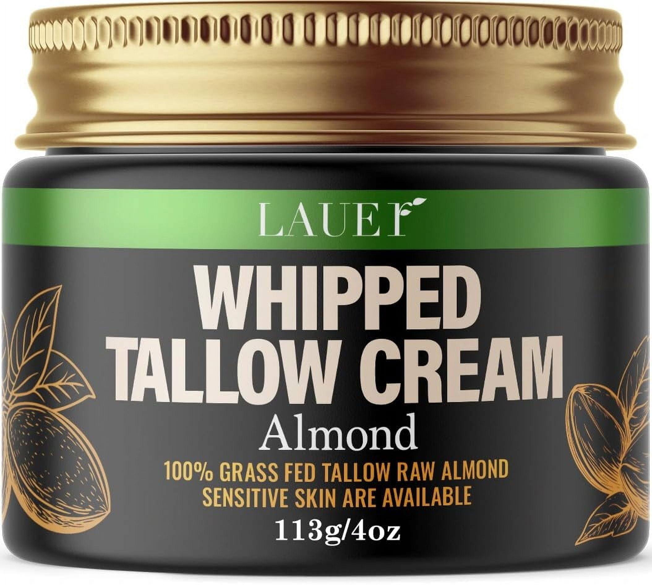 Whipped Tallow Cream 100% SAF21 Grass-Fed Beef With Raw Almond Non ...