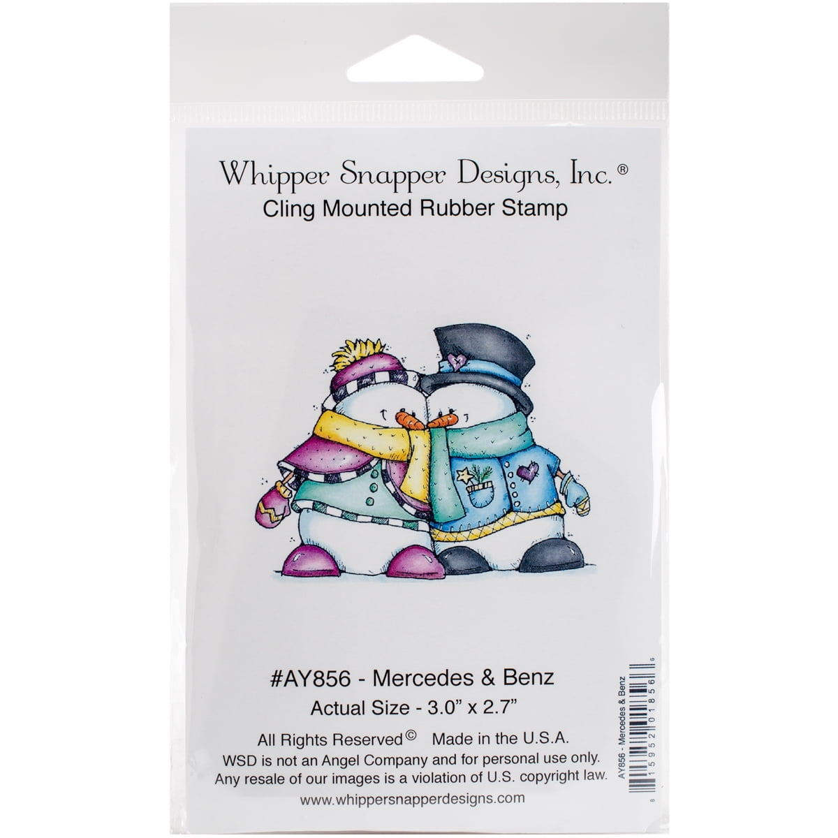 Whipper Snapper Cling Stamp 4"X6"-Mercedes & Benz, Pk 1, Whipper ...