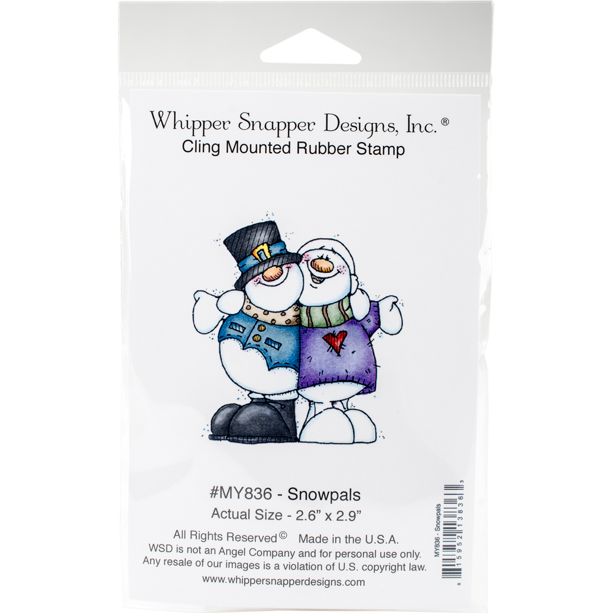 Whipper Snapper Designs MY836 Whipper Snapper Cling Stamp 4"X6 ...