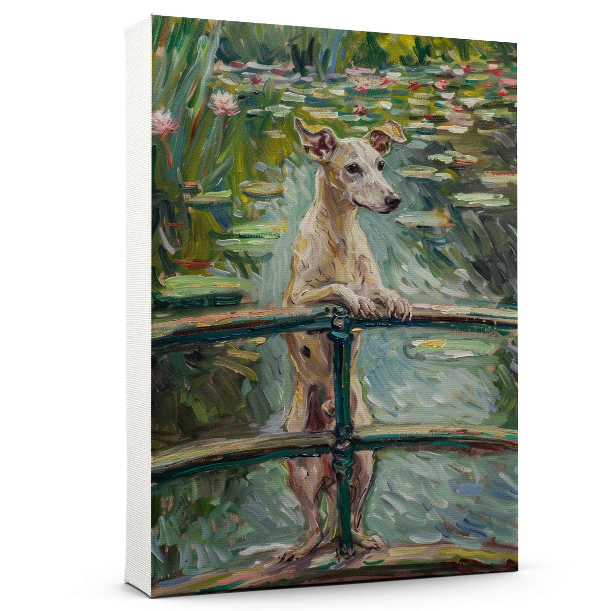 Whippet Art Print Poster, Dog Canvas, Whippet Wall Art Decor, Dog Art ...