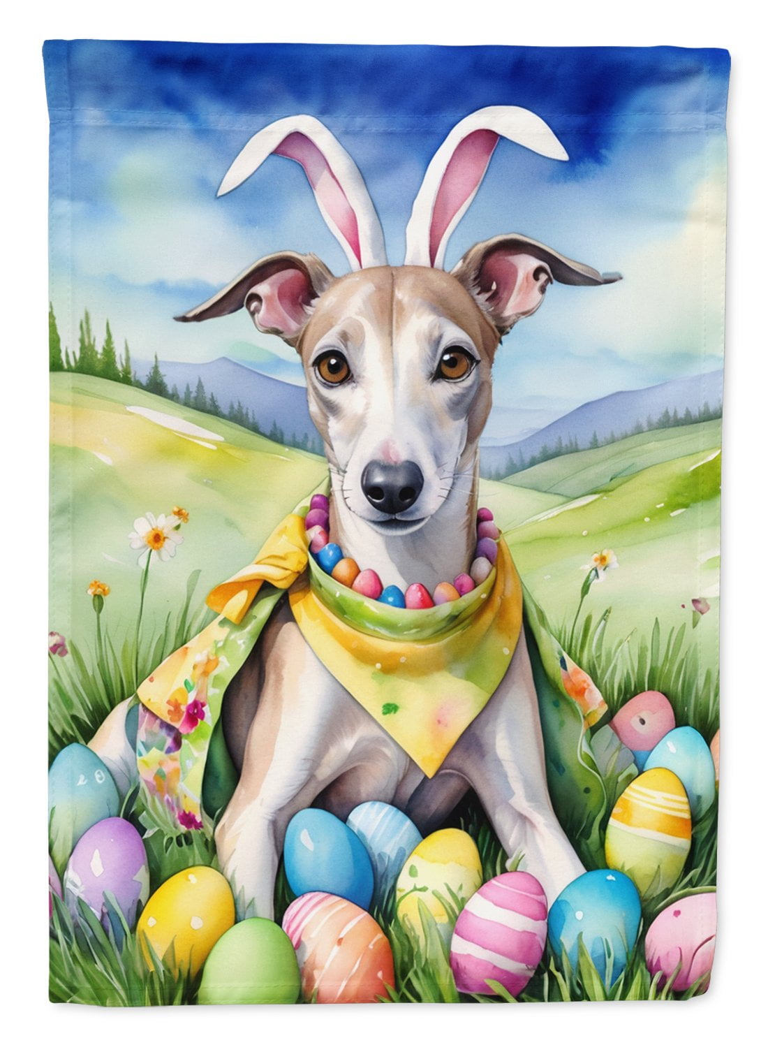 Whippet Easter Egg Hunt House Flag - Walmart.com