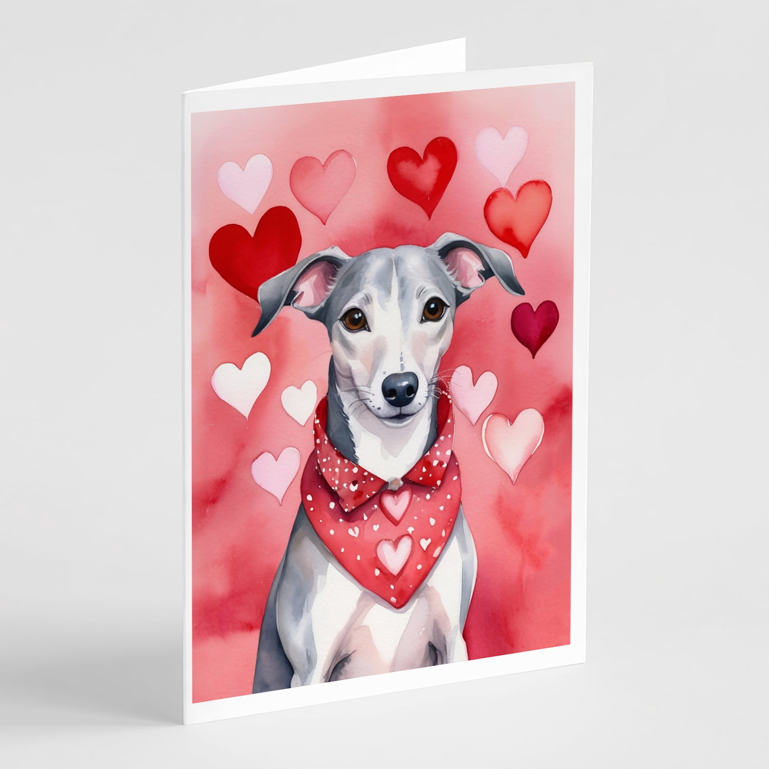 Whippet My Valentine Greeting Cards Pack of 8 7 in x 5 in - Walmart.com