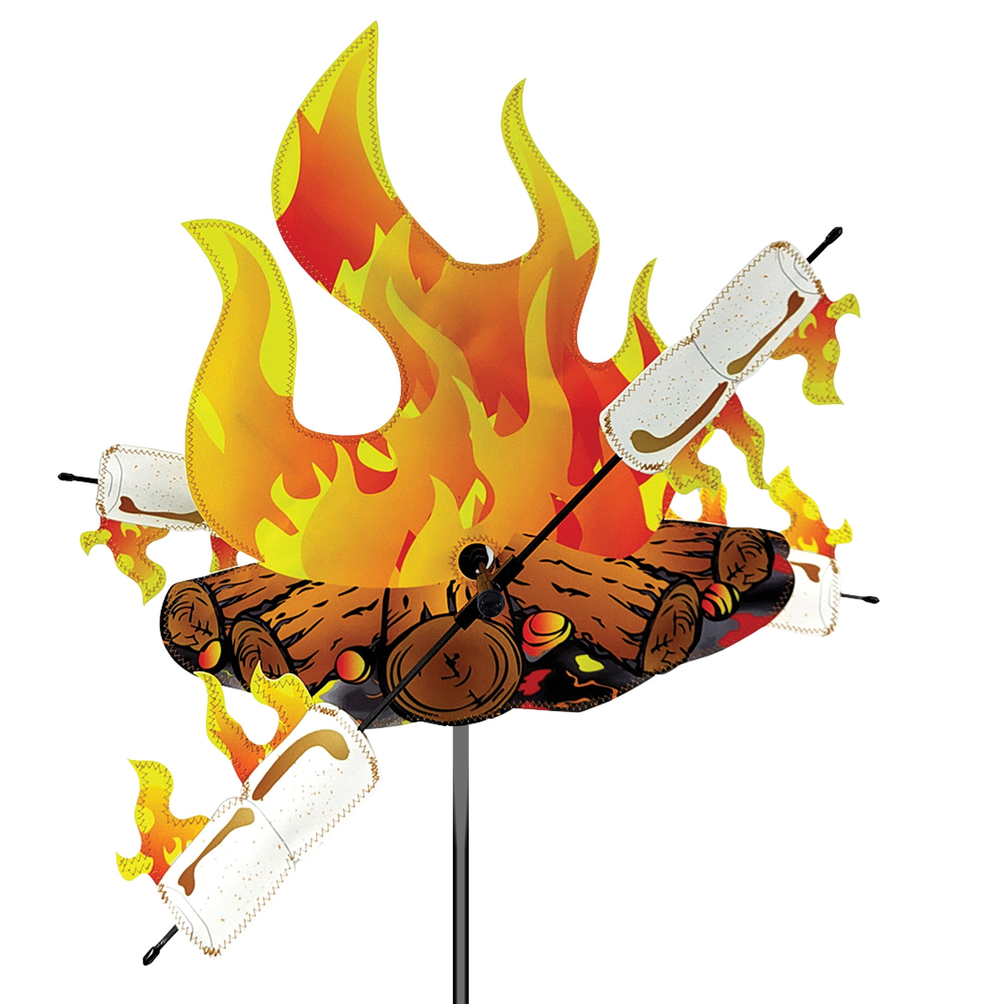 Whirligig Spinner Campfire 20" – Cozy Outdoor-Themed Design, Weather ...