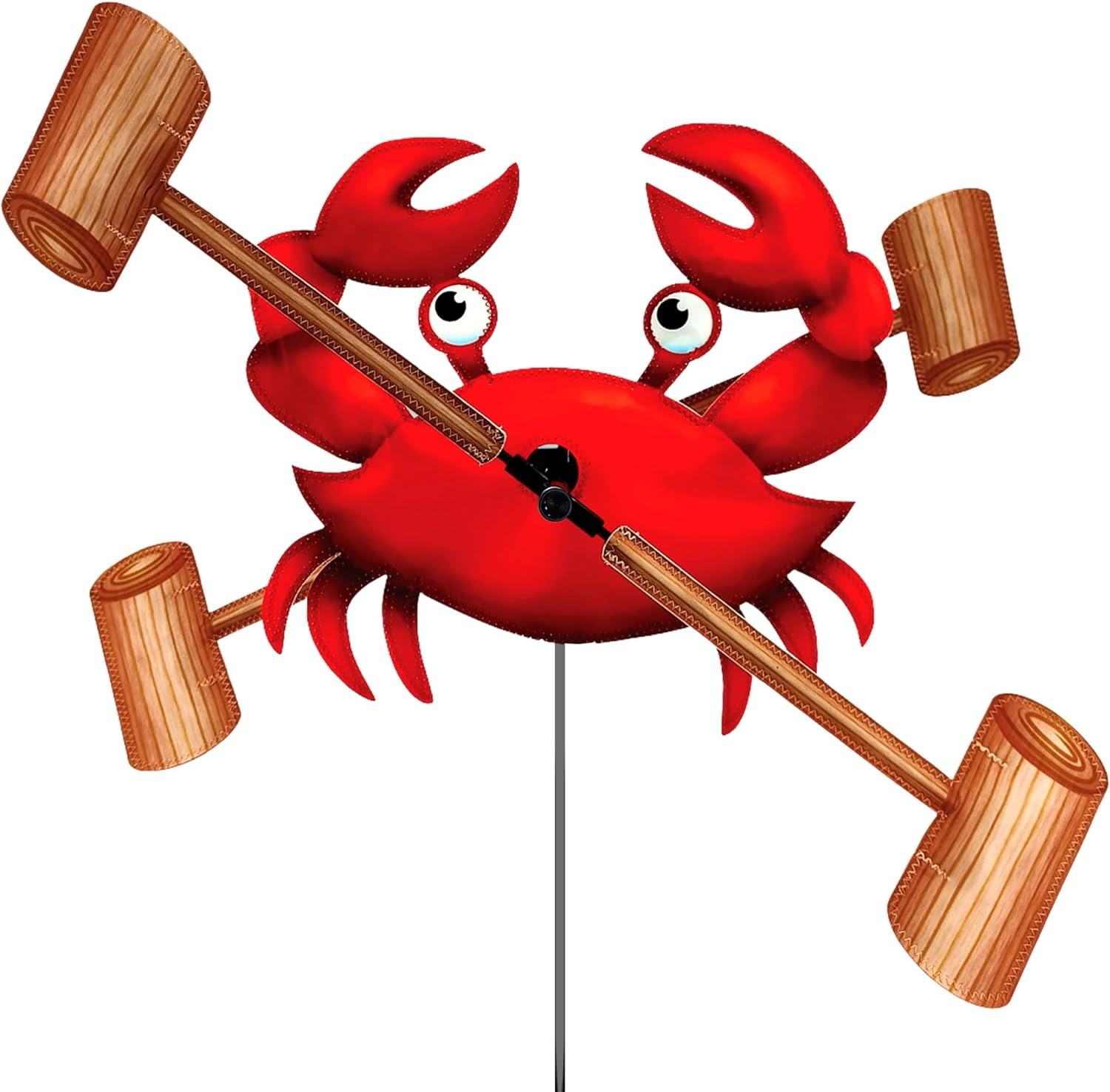 Whirligig Spinner Crab 12" – Coastal-Themed Design, Weather-Resistant ...
