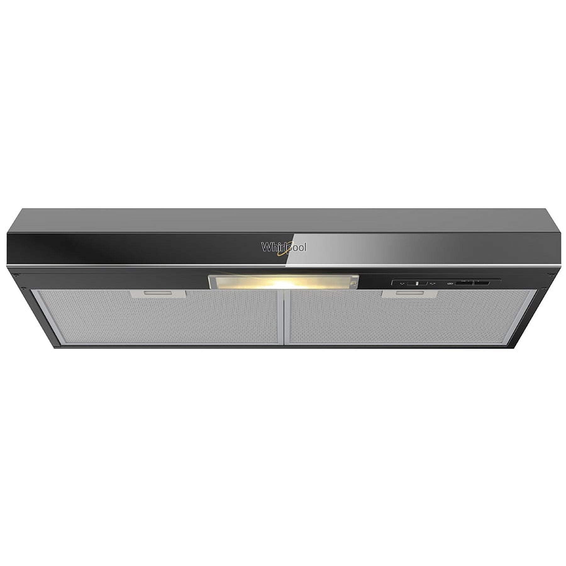 Whirlpool 30 in Wall Mounted Range Hood in Black - Walmart.com