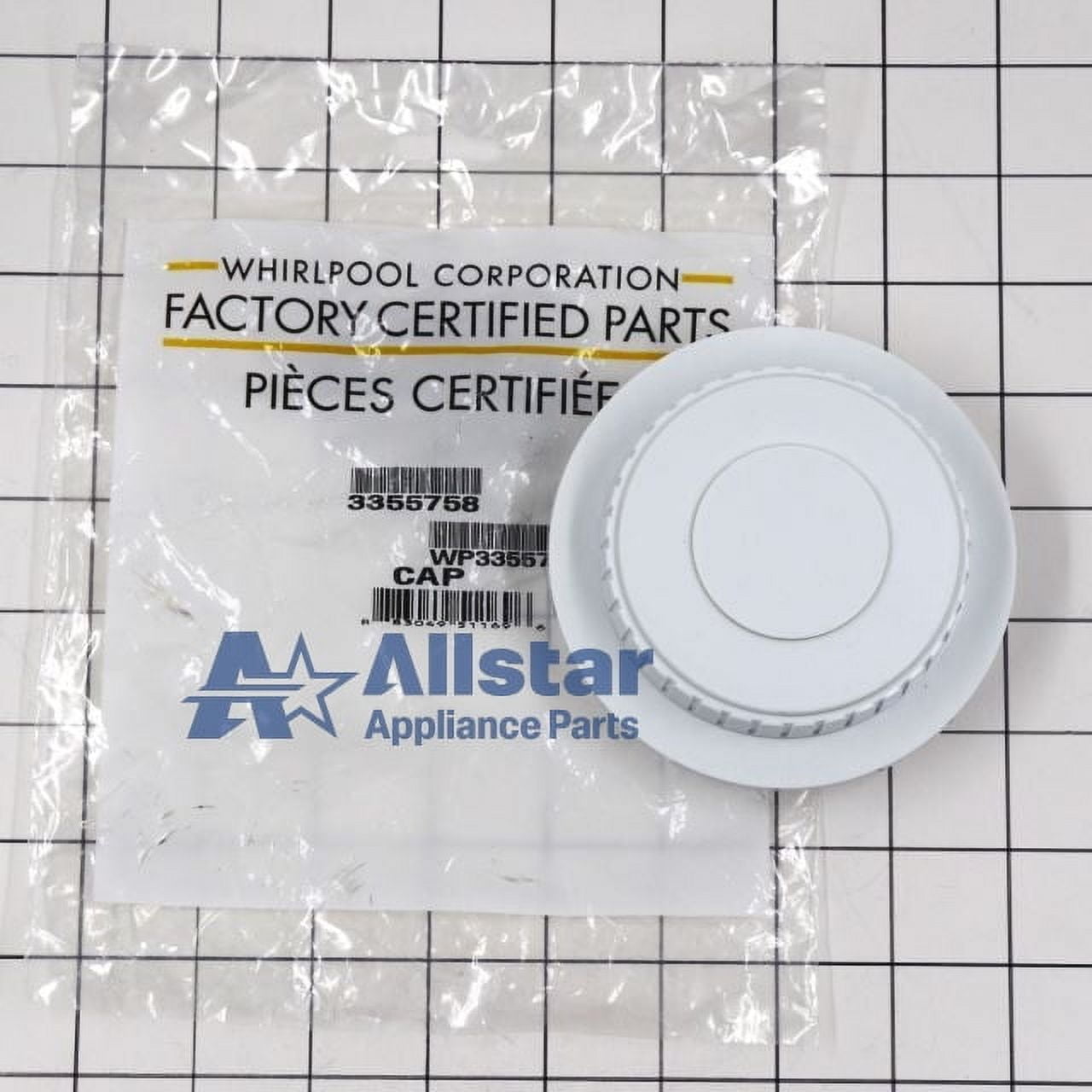 Whirlpool 3355758 Agitator Cap - Walmart.com