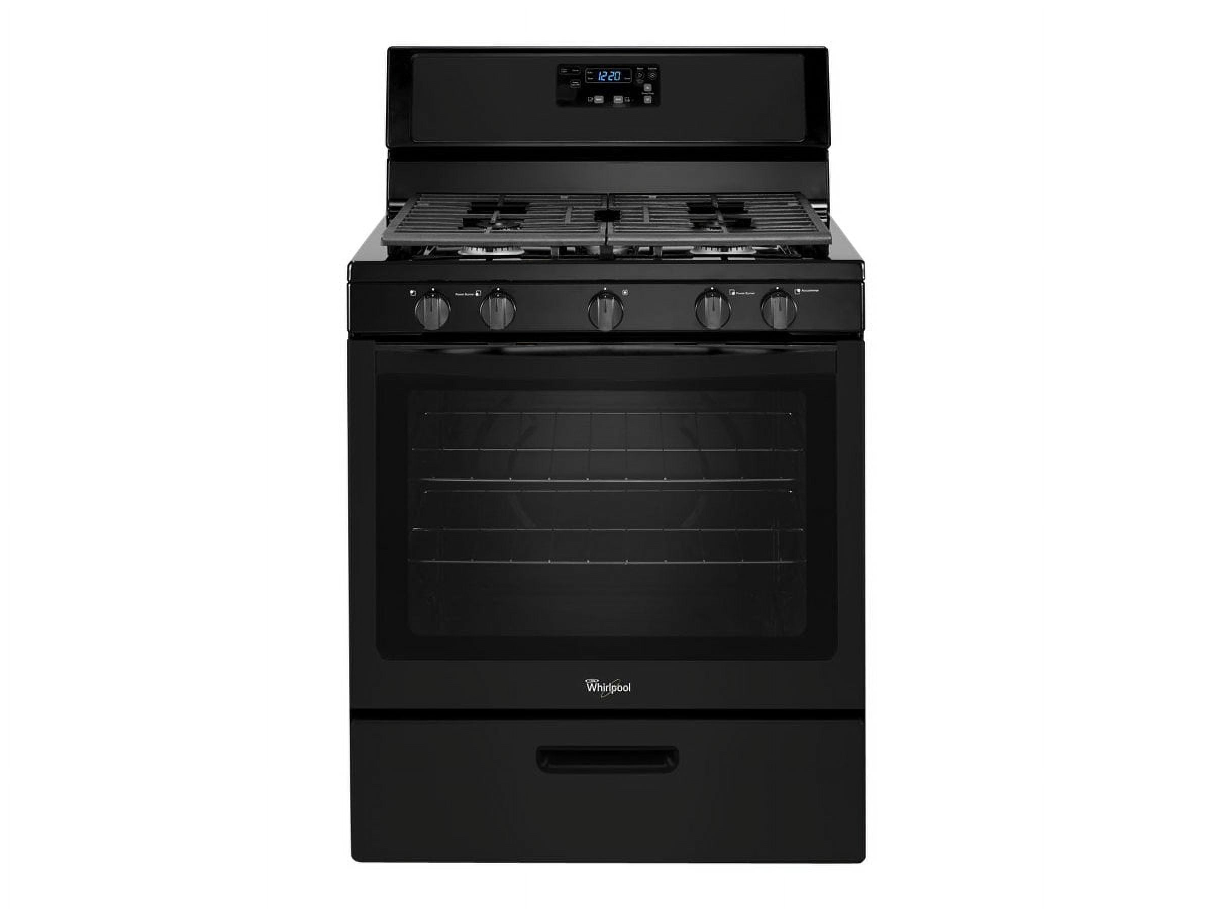 Whirlpool 5-Burner 5.1-cu ft Freestanding Gas Range (Black) - Walmart.com