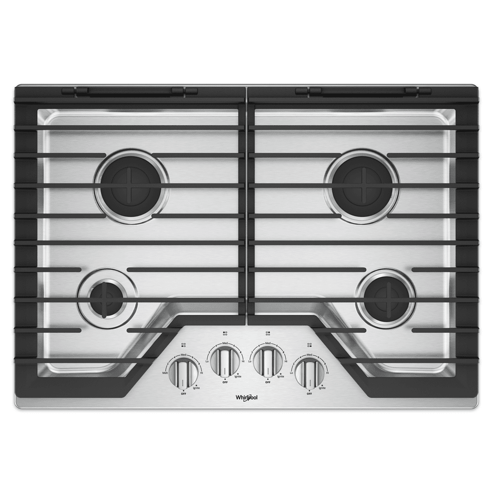 Whirlpool gas cooktop with hinged cast-iron grates 30" - Walmart.com