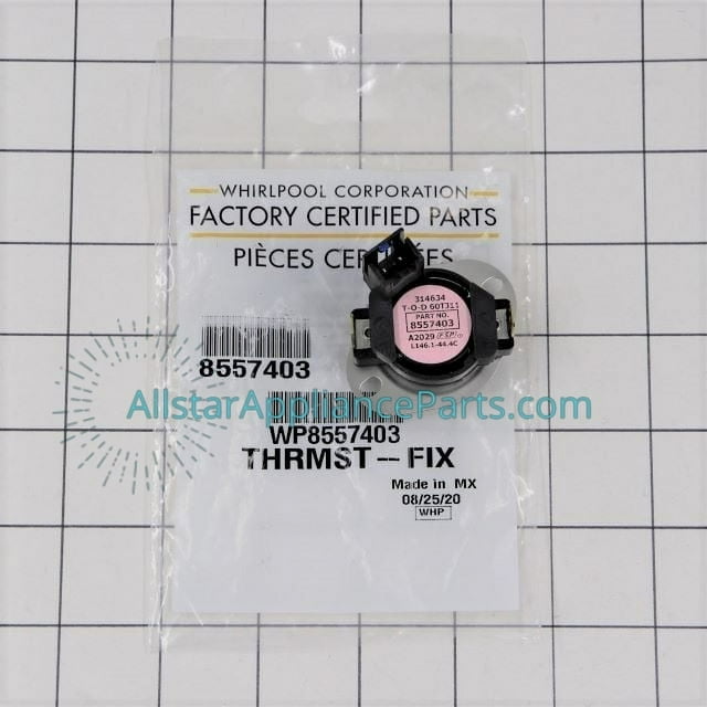 Whirlpool Dryer High Limit Thermostat WP8557403 - Walmart.com