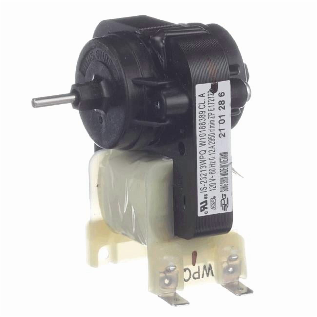 Whirlpool WPW10188389 Genuine OEM Fan Motor - 120V, 60HZ, Evaporator ...