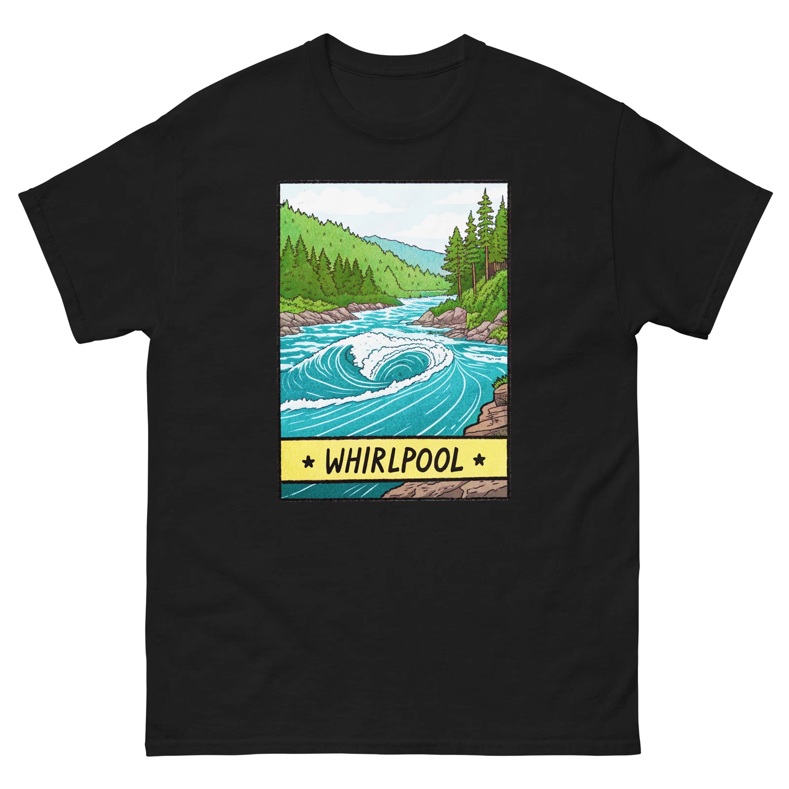 Whirlpool Geographical Landscape Location Scenery T-Shirt - Walmart.com