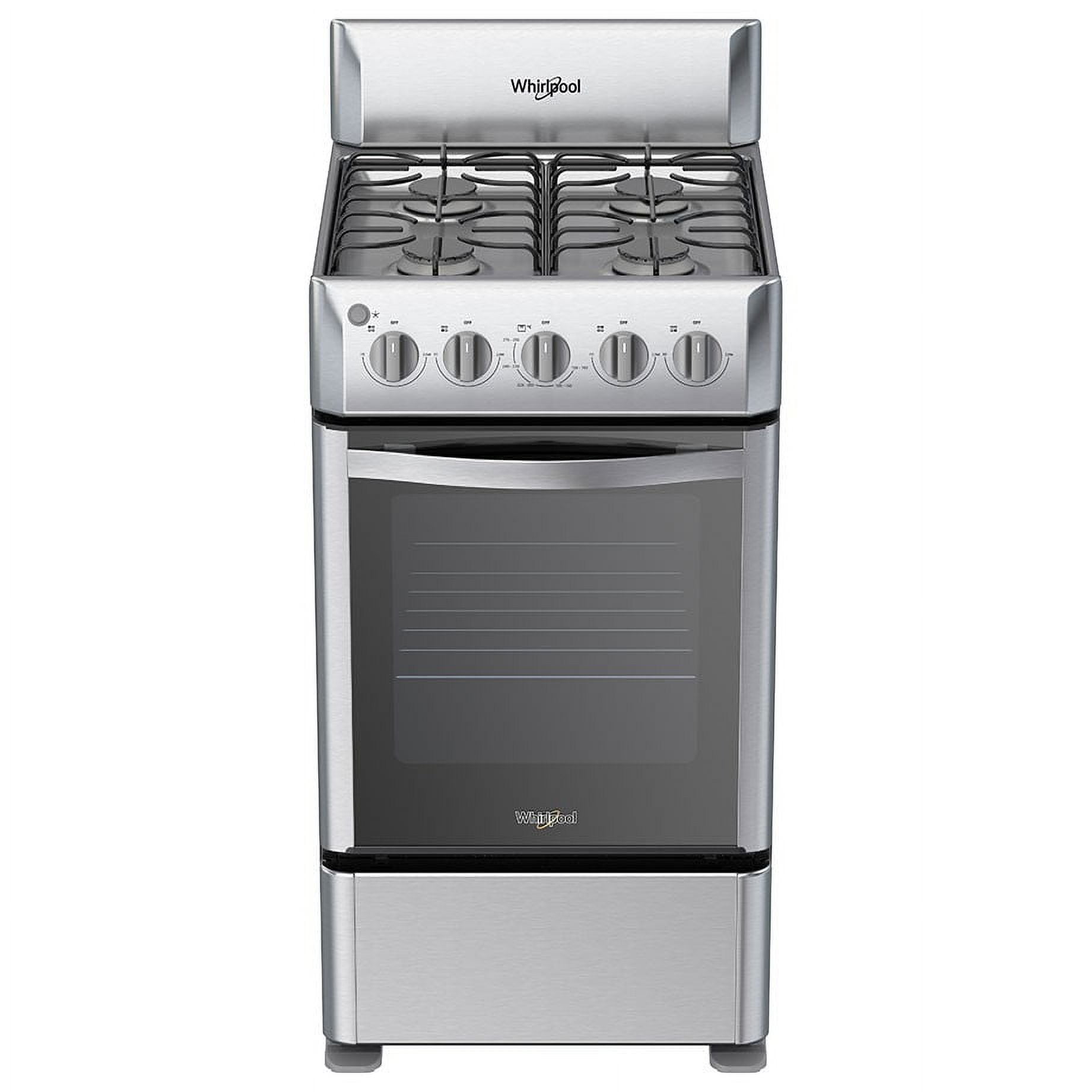 Whirlpool 20-inch Gas Range Xpert Flamma, Stainless Steel - Walmart.com