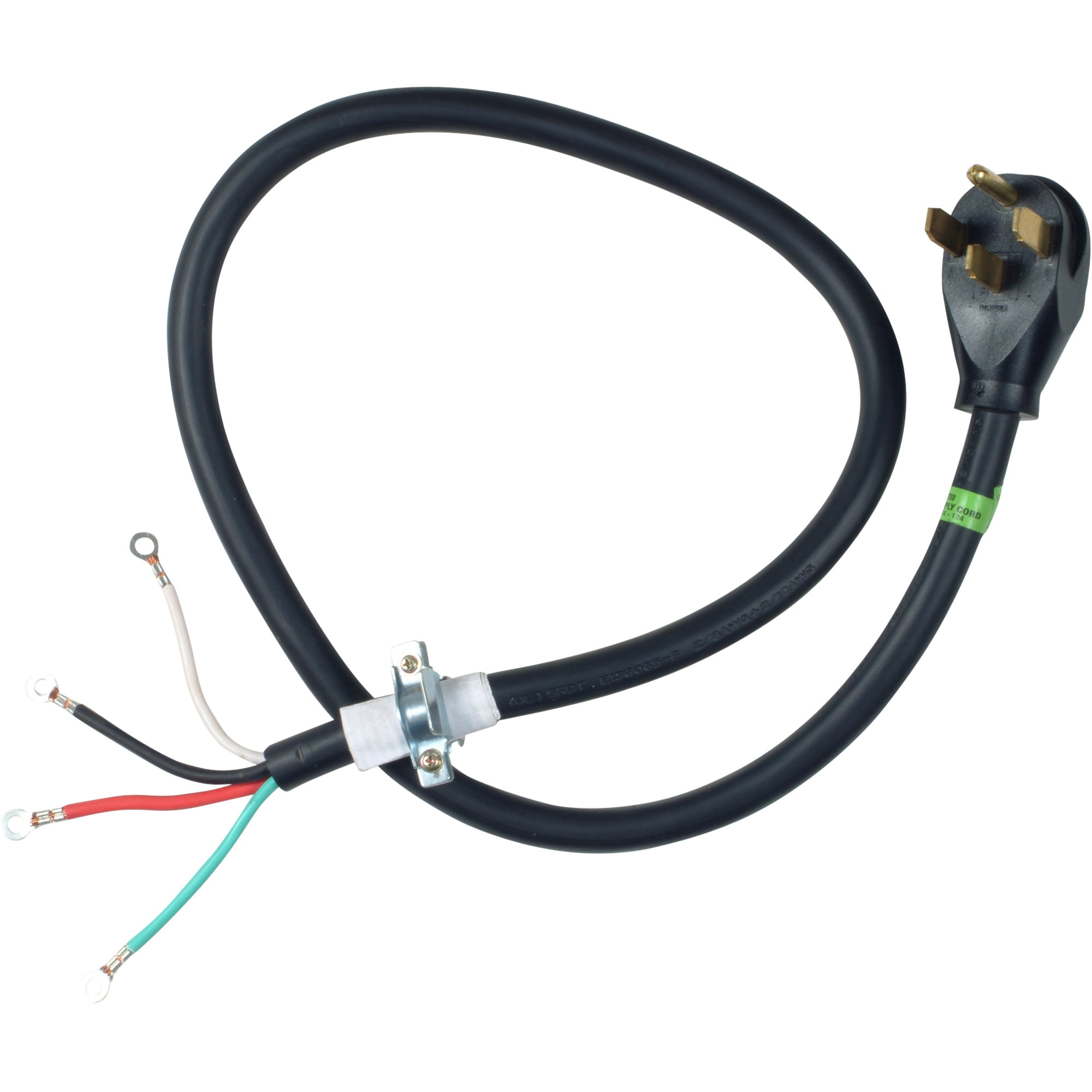 Whirlpool PT400 Electric Range Power Cord, Black, Green, Red, White ...