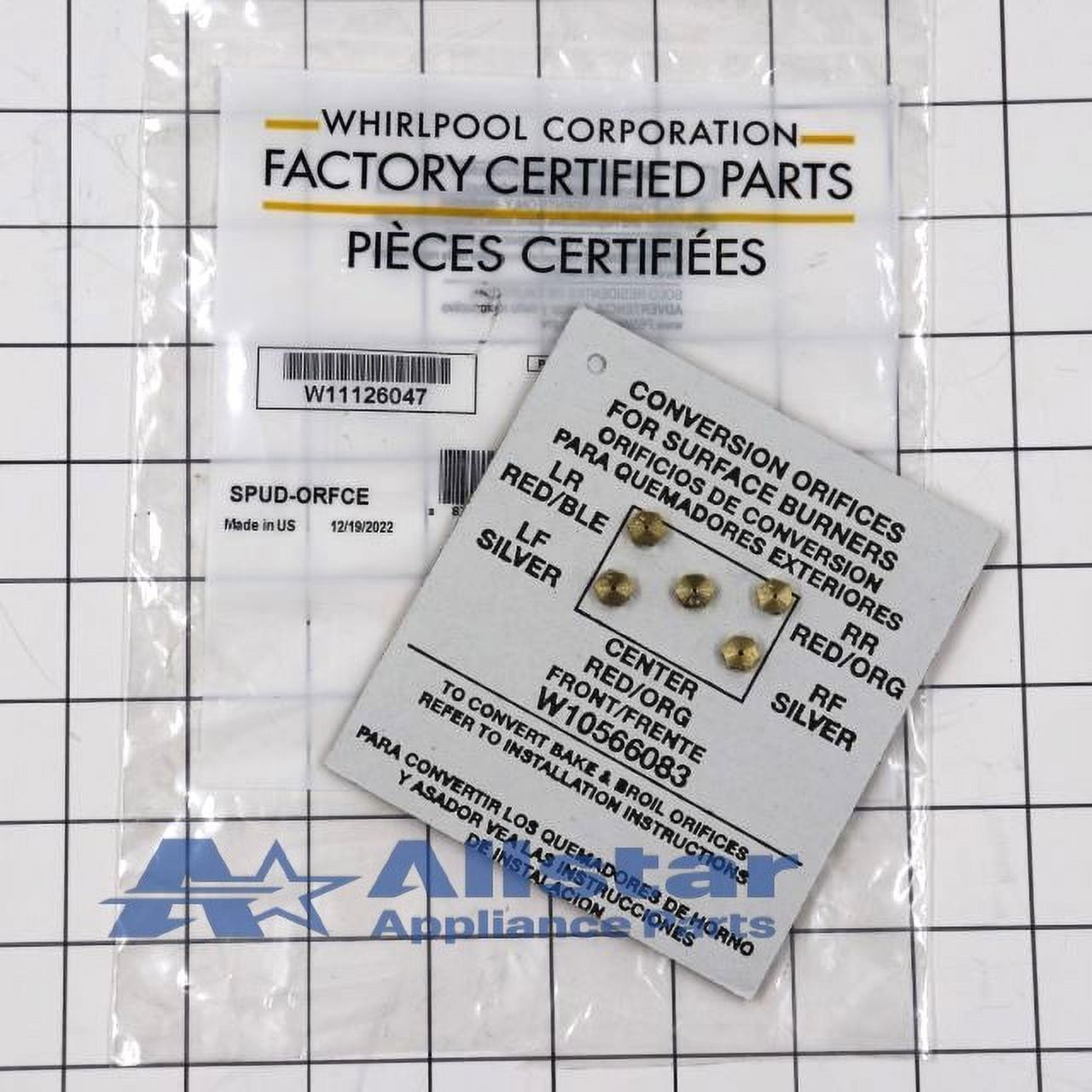 Whirlpool Range/Stove/Oven Conversion Kit W11126047 - Walmart.com
