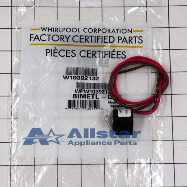 Whirlpool Refrigerator Defrost Thermostat WPW10392132 - Walmart.com