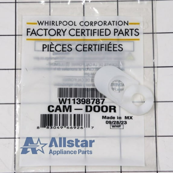 Whirlpool Refrigerator Door Closing Cam W11398787 - Walmart.com