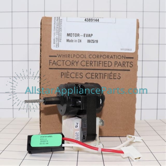 Whirlpool Refrigerator Evaporator Fan Motor 4389144 - Walmart.com