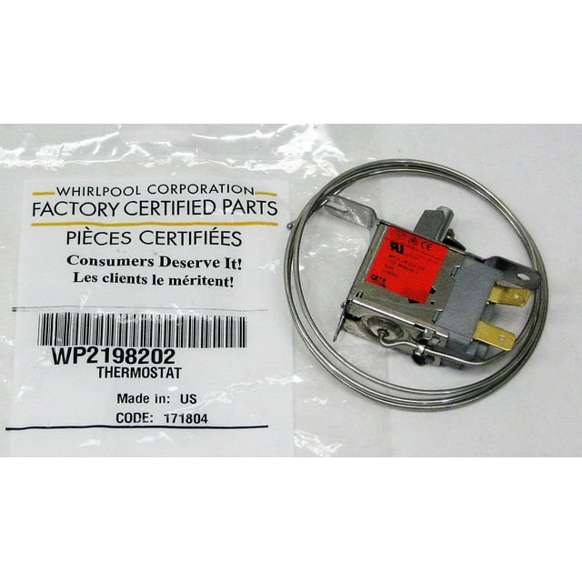 Whirlpool Refrigerator/Freezer Temperature Control Thermostat WP2198202 ...