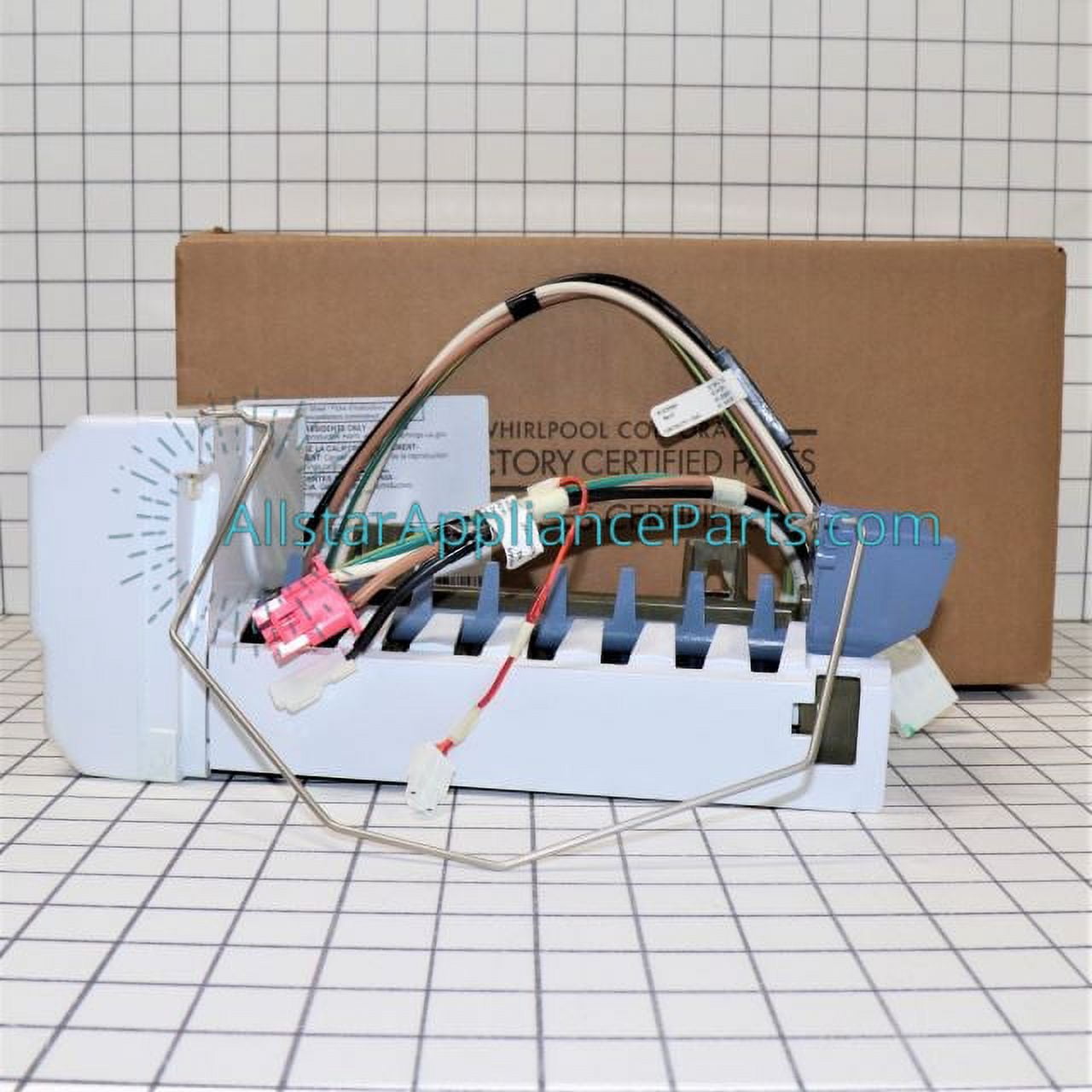 Whirlpool OEM Ice Maker Assembly Part # W10886931 for Refrigerator ...