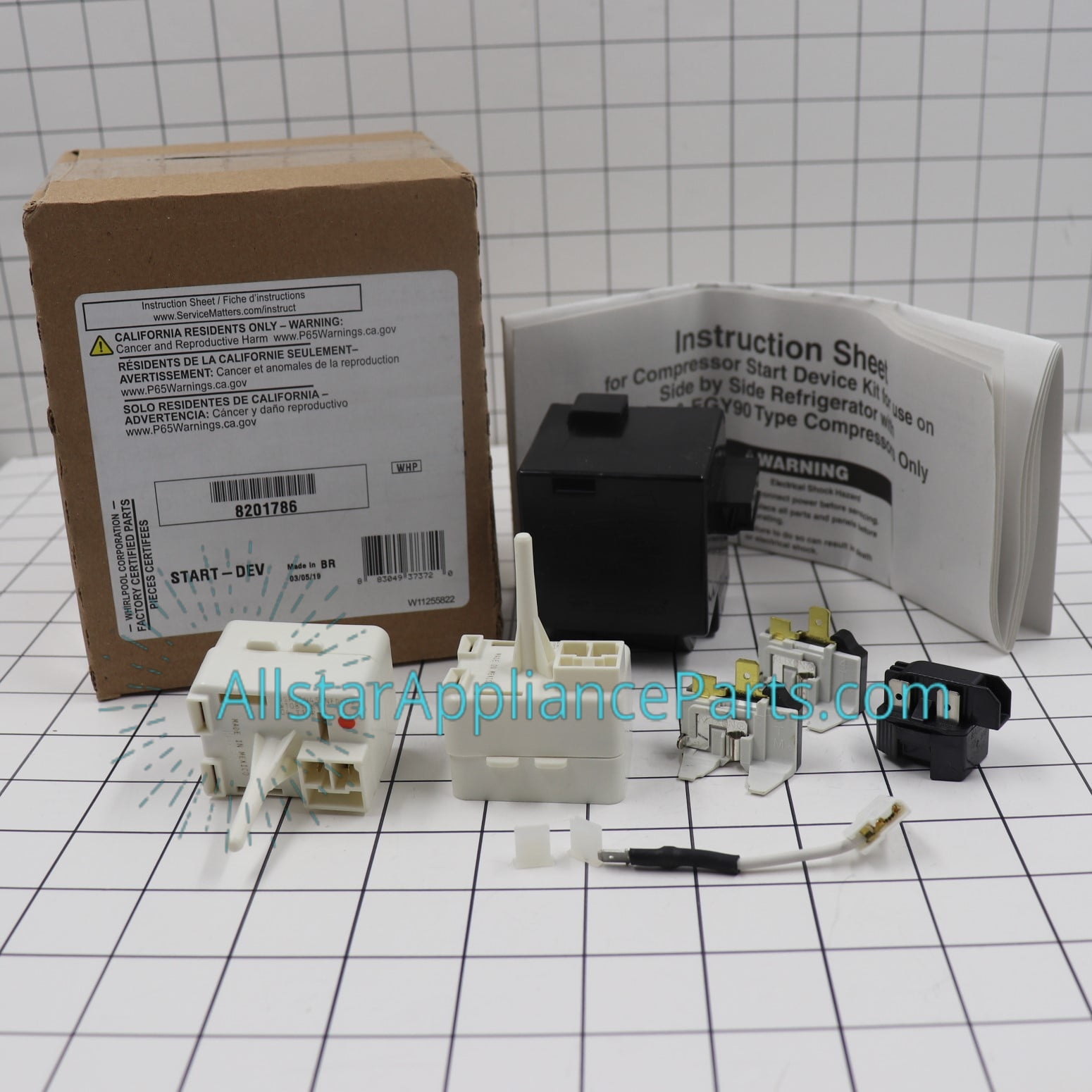 Whirlpool Refrigerator Relay and Overload Kit 8201786 - Walmart ...