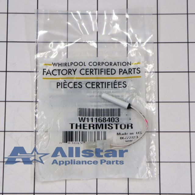 Whirlpool Refrigerator Thermistor W11168403 - Walmart.com