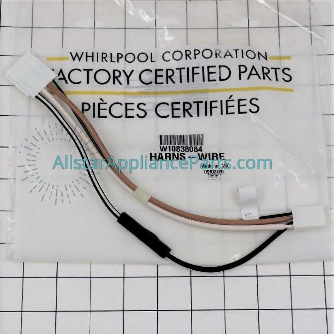 Whirlpool Refrigerator Wire Harness W10838084 - Walmart.com