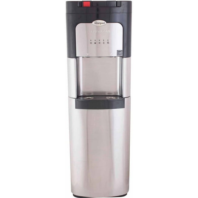 Whirlpool Stainless Steel Bottom-Load Water Dispenser with Self Clean ...