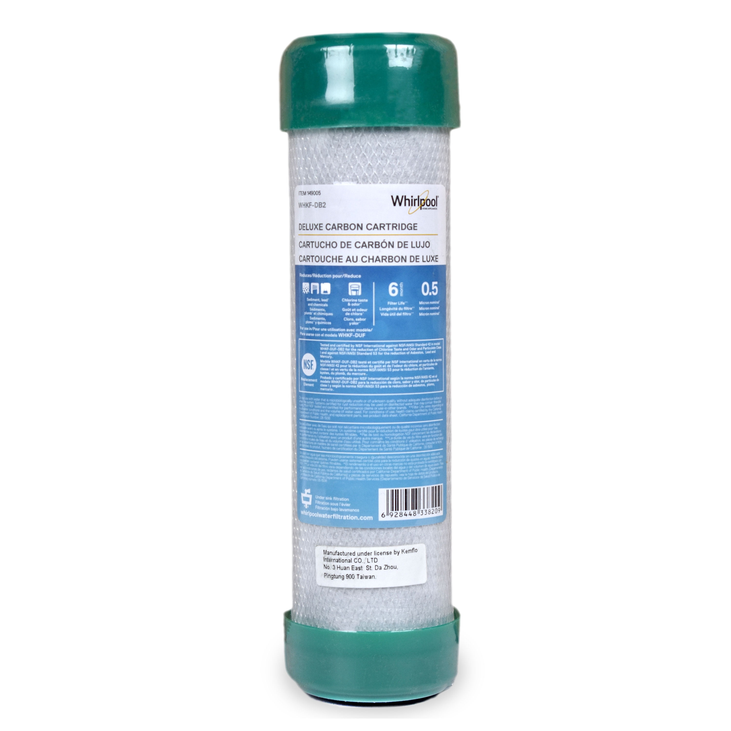 Whirlpool Undersink Water Filter Replacement Cartridge, #WHKF-DB2 ...