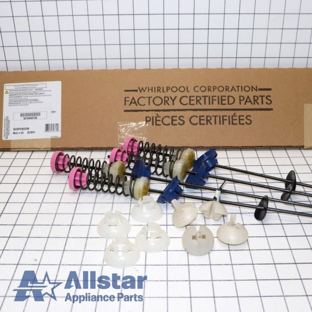 Whirlpool W10440786 Top Load Washer Suspension Rod Kit - Walmart.com