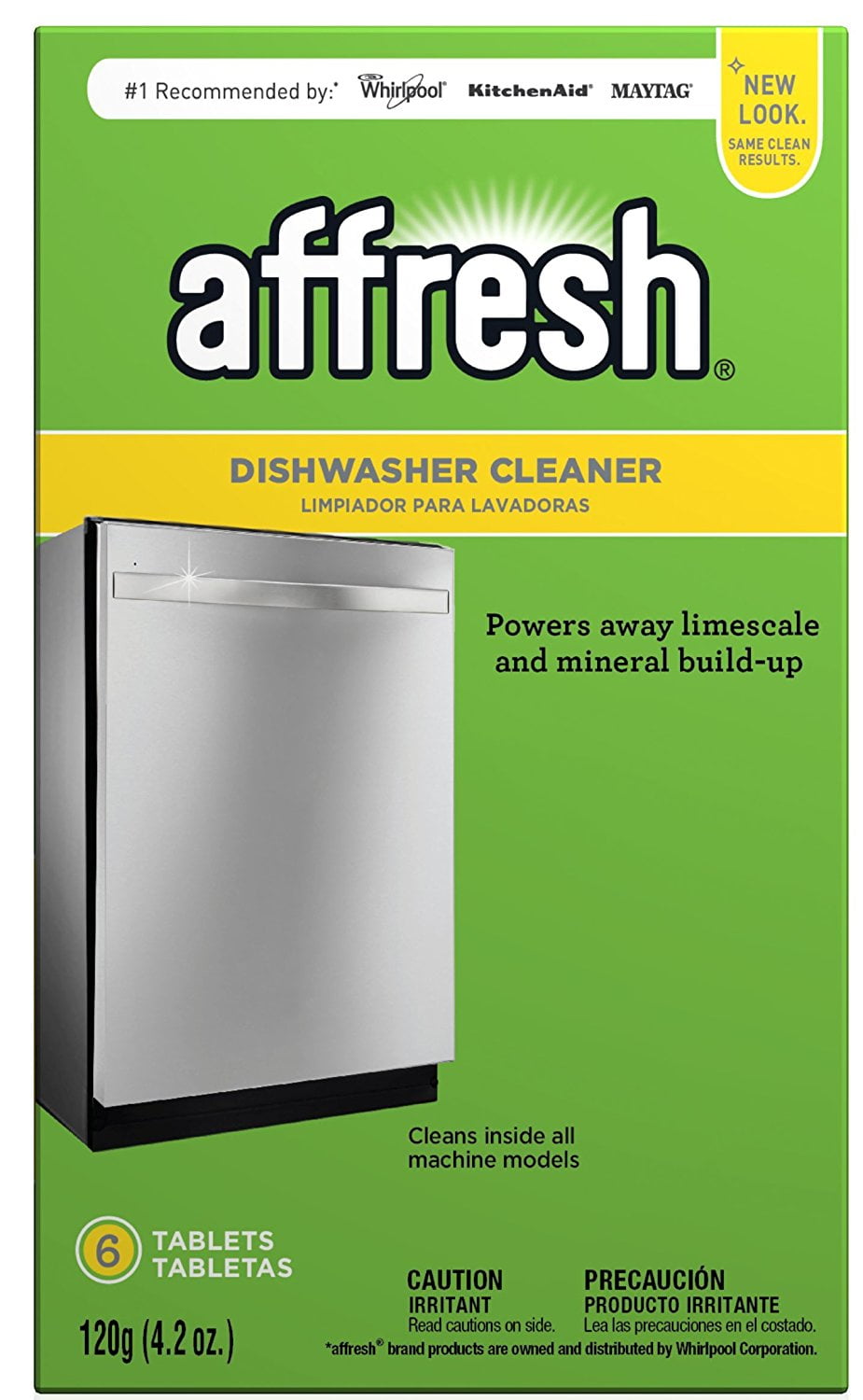 Whirlpool W10549851 Affresh Dishwasher Cleaner Tablets, 6 Pack ...