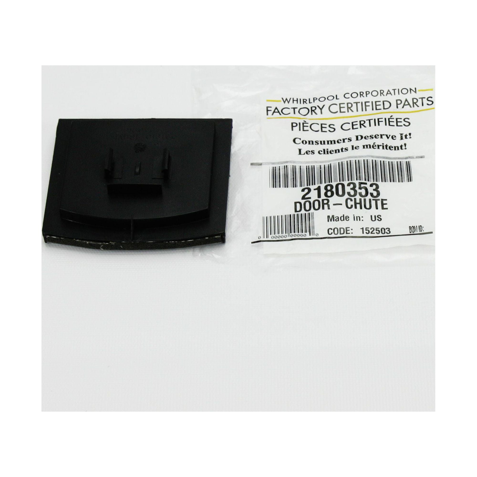 Whirlpool WP2180353 Refrigerator Ice Chute Door Flap - Walmart.com