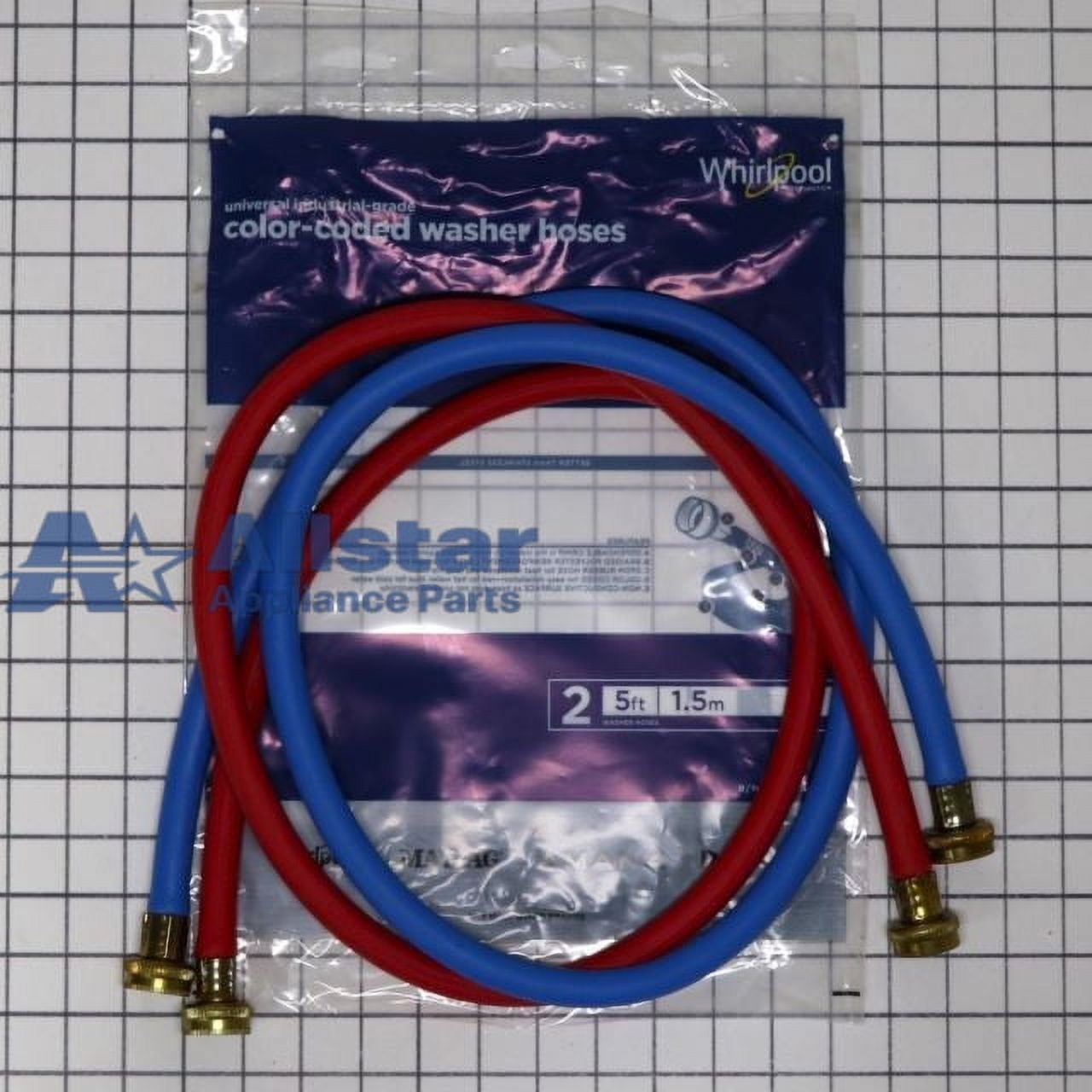 Whirlpool Washing Machine 5ft Fill Hose Set 8212545RP - Walmart.com