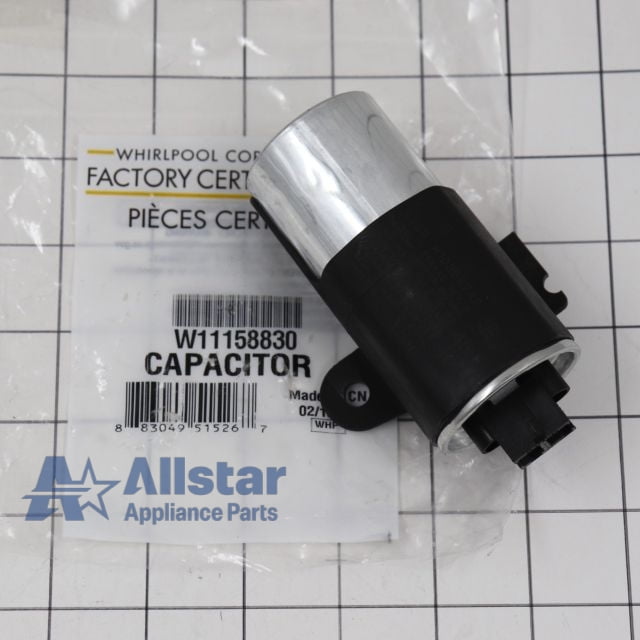 Whirlpool Washing Machine Capacitor W11158830 - Walmart.com