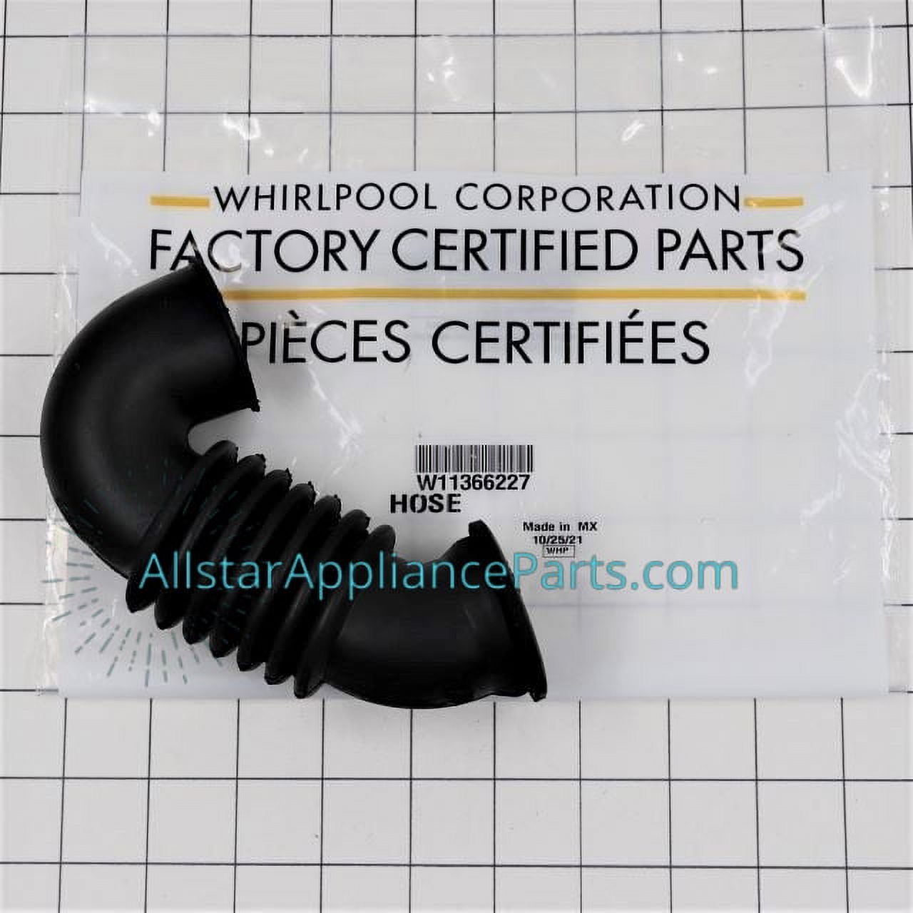 Whirlpool Washing Machine Dispenser Hose W11366227 - Walmart.com