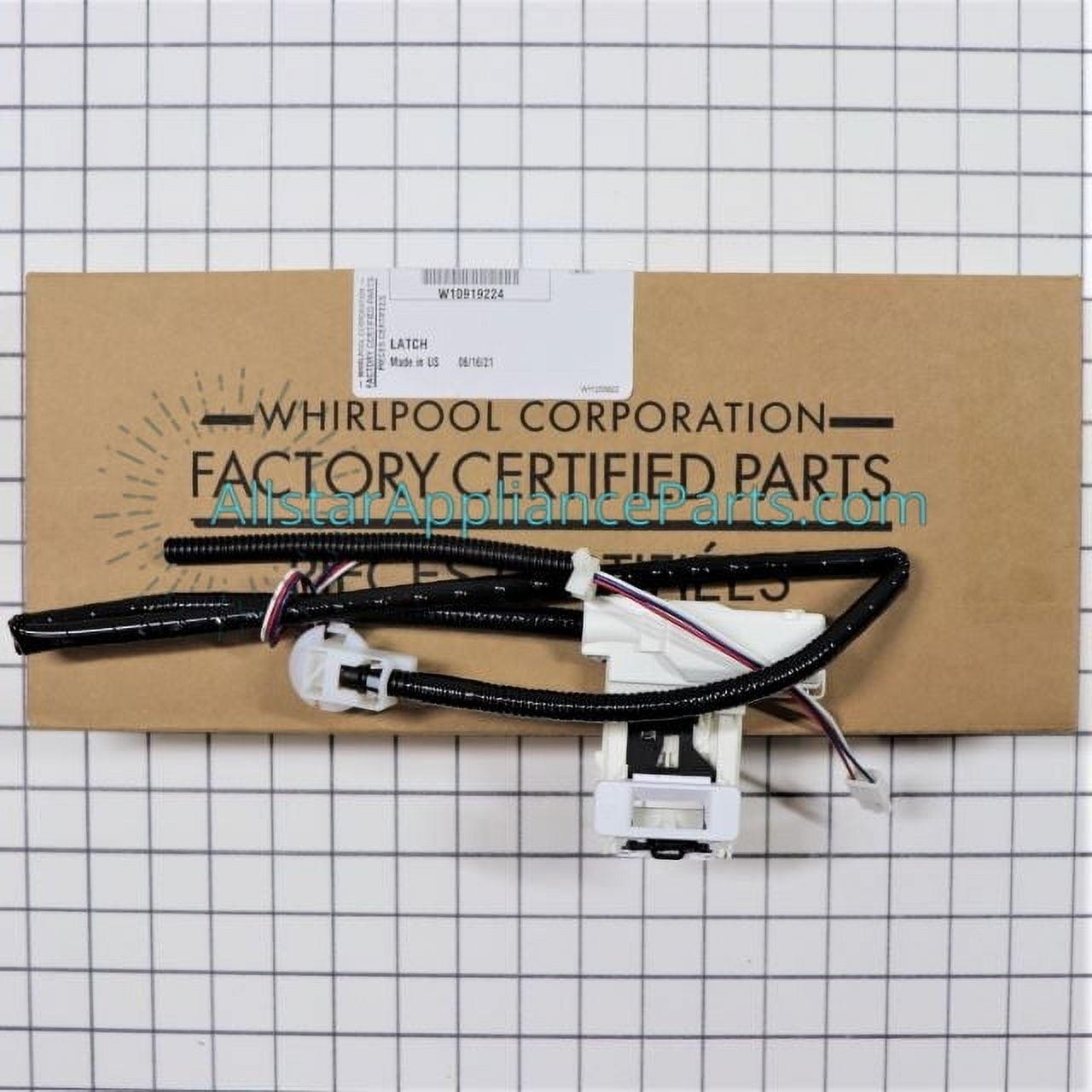 Whirlpool Washing Machine Door Latch W10919224 - Walmart.com