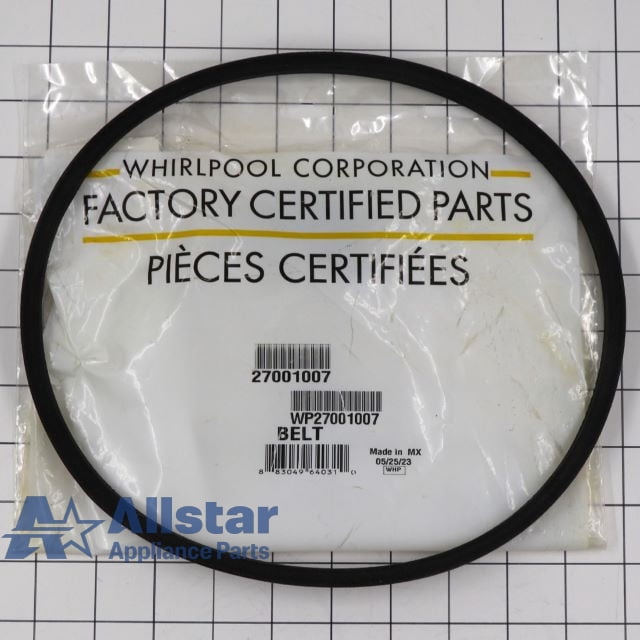 Whirlpool Washing Machine Drive Belt WP27001007 - Walmart.com