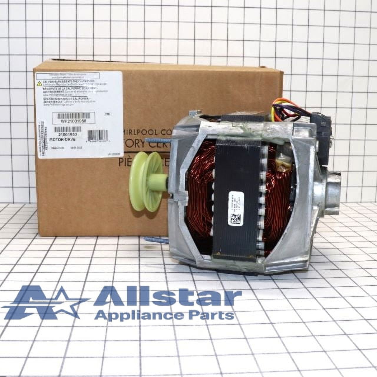 Whirlpool Top Load Washer Drive Motor with Belt & Drain Pump - Part ...