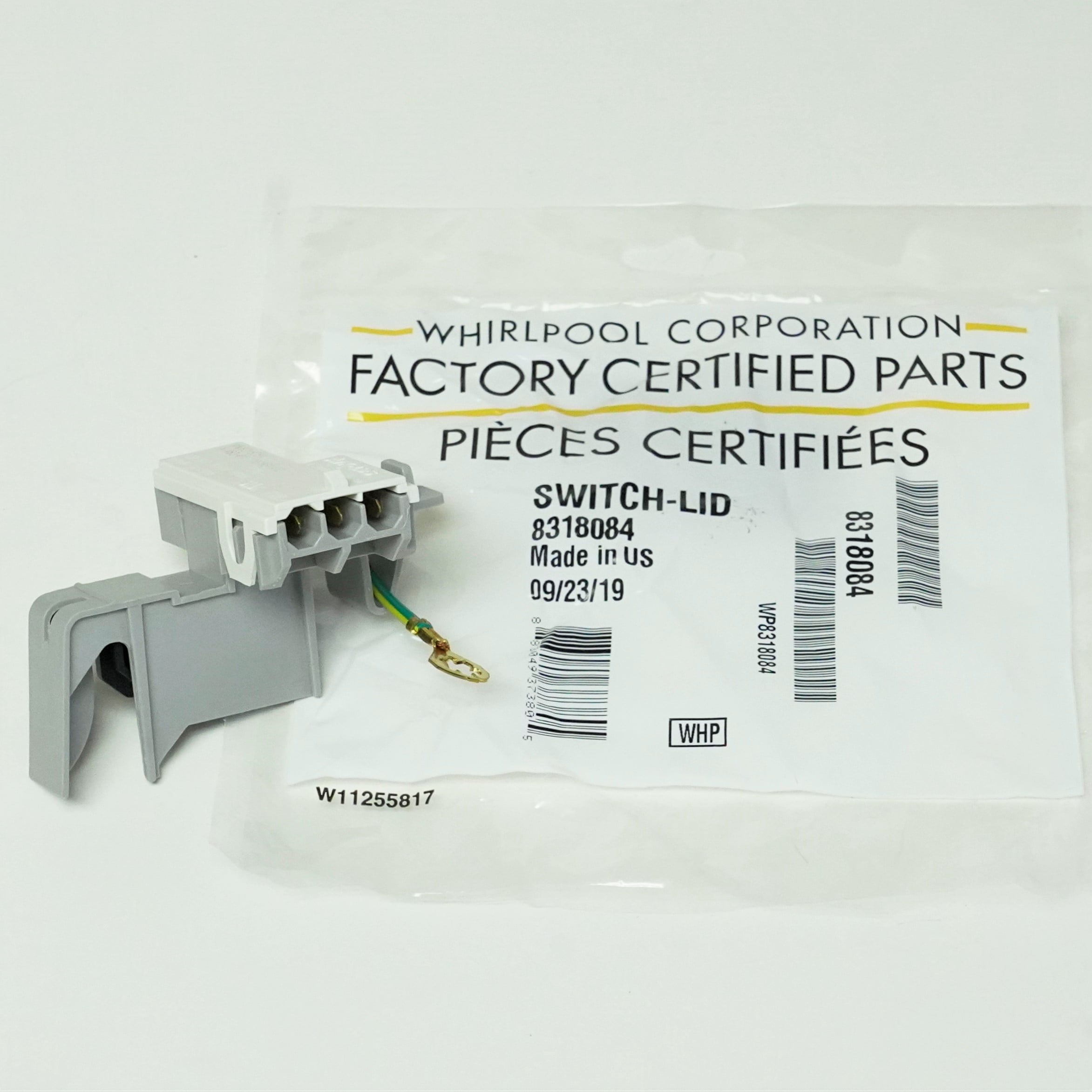 Whirlpool Genuine OEM Washer Lid Lock Switch Assembly, Appliance Parts ...
