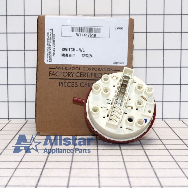 Whirlpool Washing Machine Pressure Switch W11417619 - Walmart.com