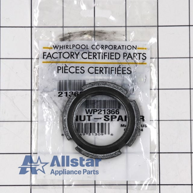 Whirlpool Washing Machine Spanner Nut WP21366 - Walmart.com