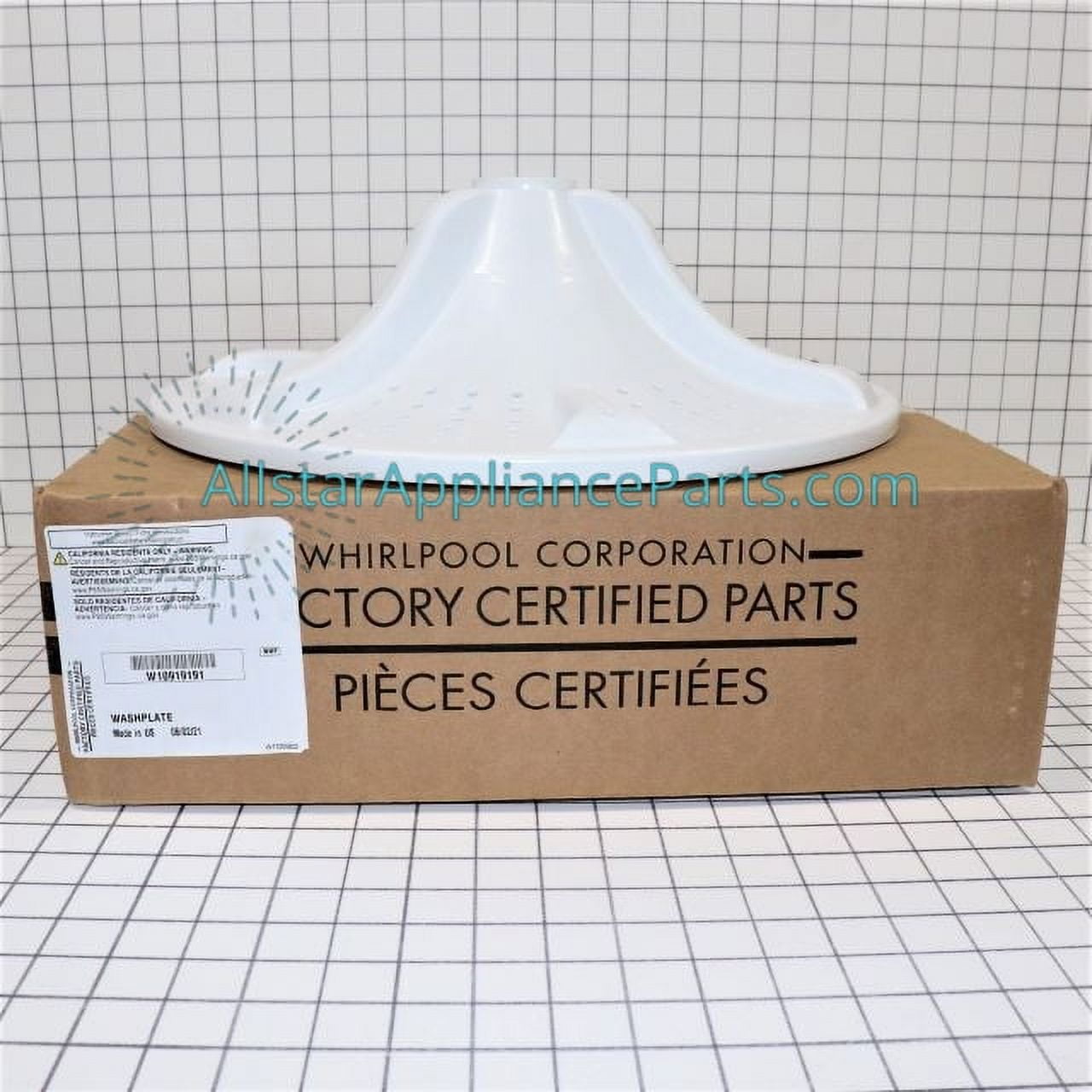 Whirlpool Washing Machine Washplate W10919191 - Walmart.com