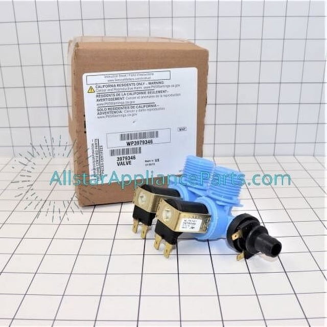 Whirlpool Washing Machine Water Inlet Valve WP3979346 - Walmart.com