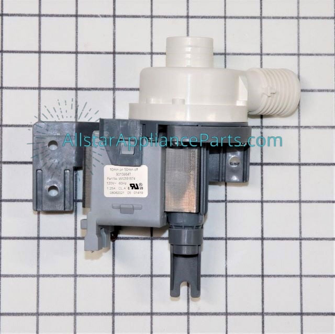 Whirlpool Washing Machine Water Pump WPW10581874 - Walmart.com
