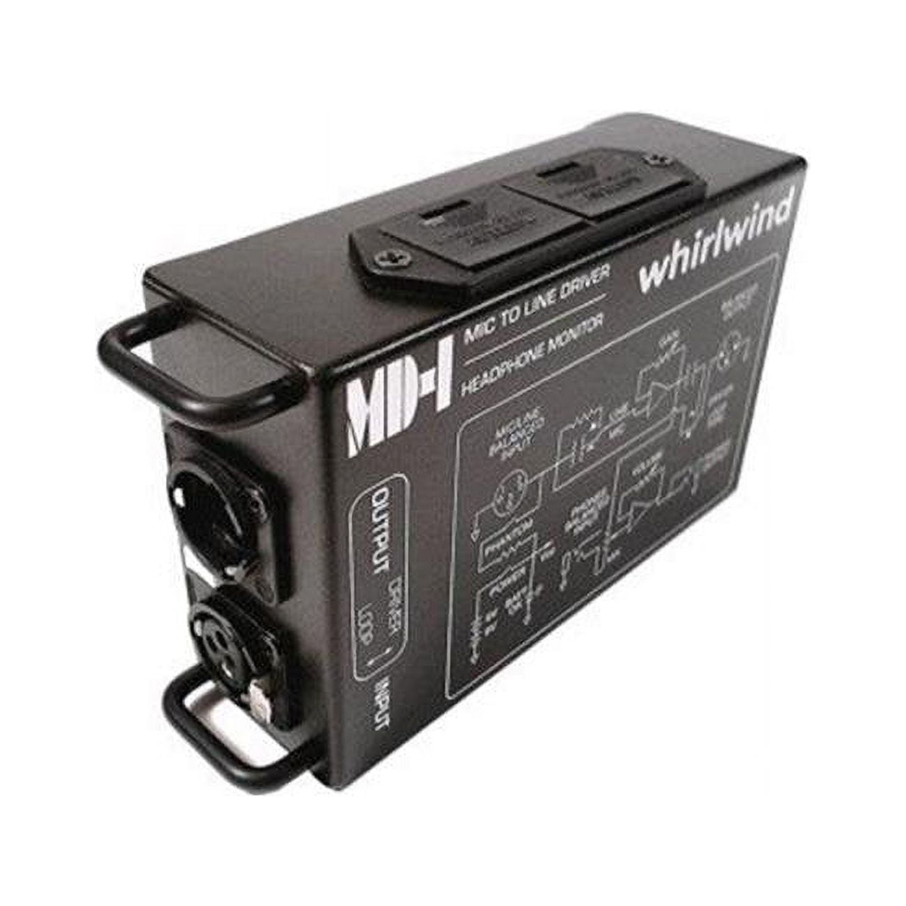 Whirlwind WH-MD1 Portable Mic to Line Driver with Phantom Power ...