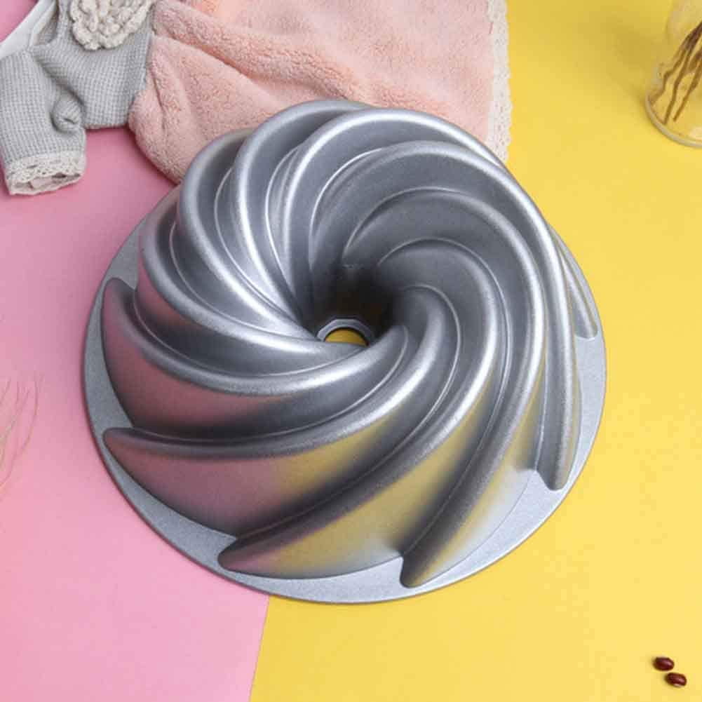 Whirlwind shape Cake Pan Nonstick Fluted Cake Mold Baking Pan -Cast ...