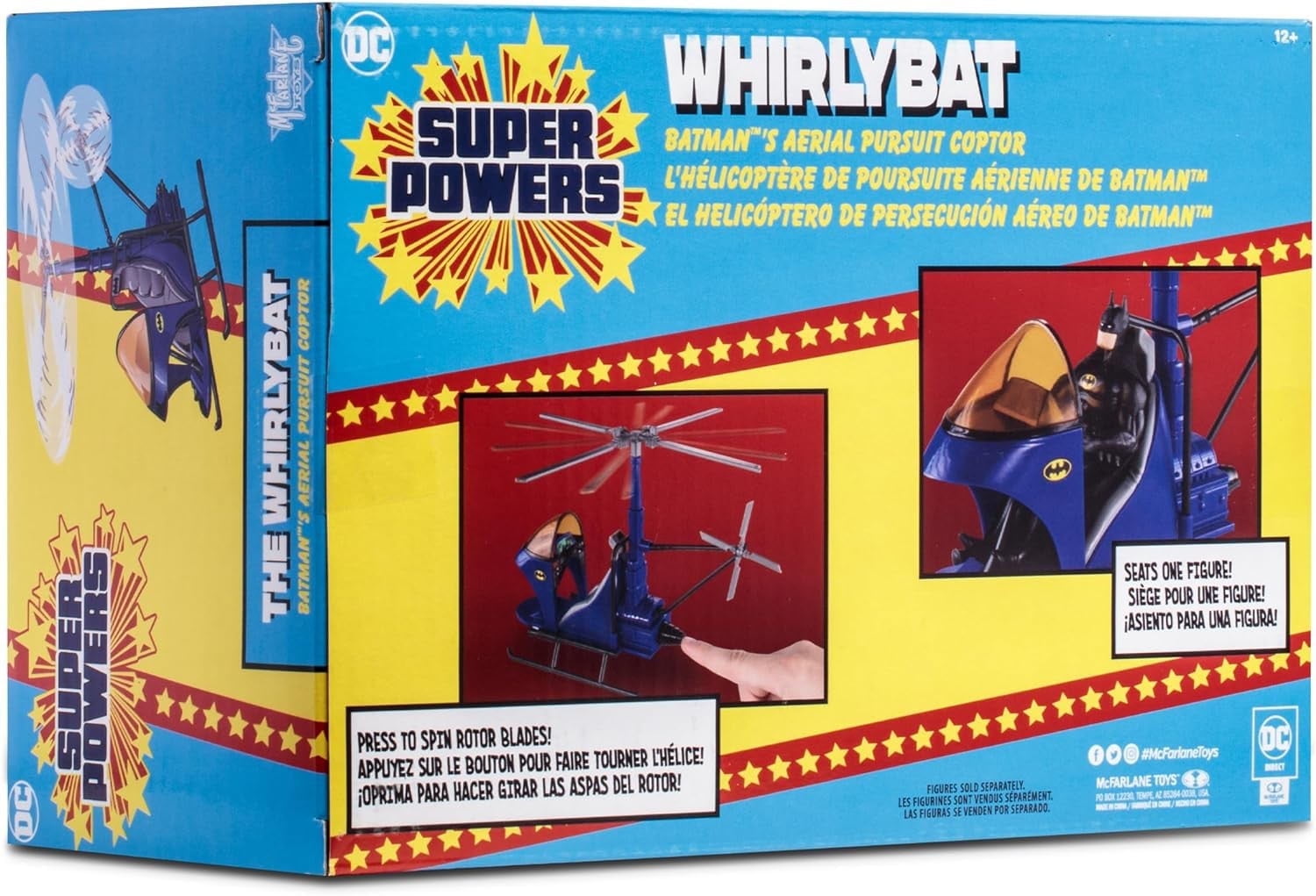 McFarlane DC Super Powers Whirlybat Vehicle - Batman's Aerial Pursuit ...