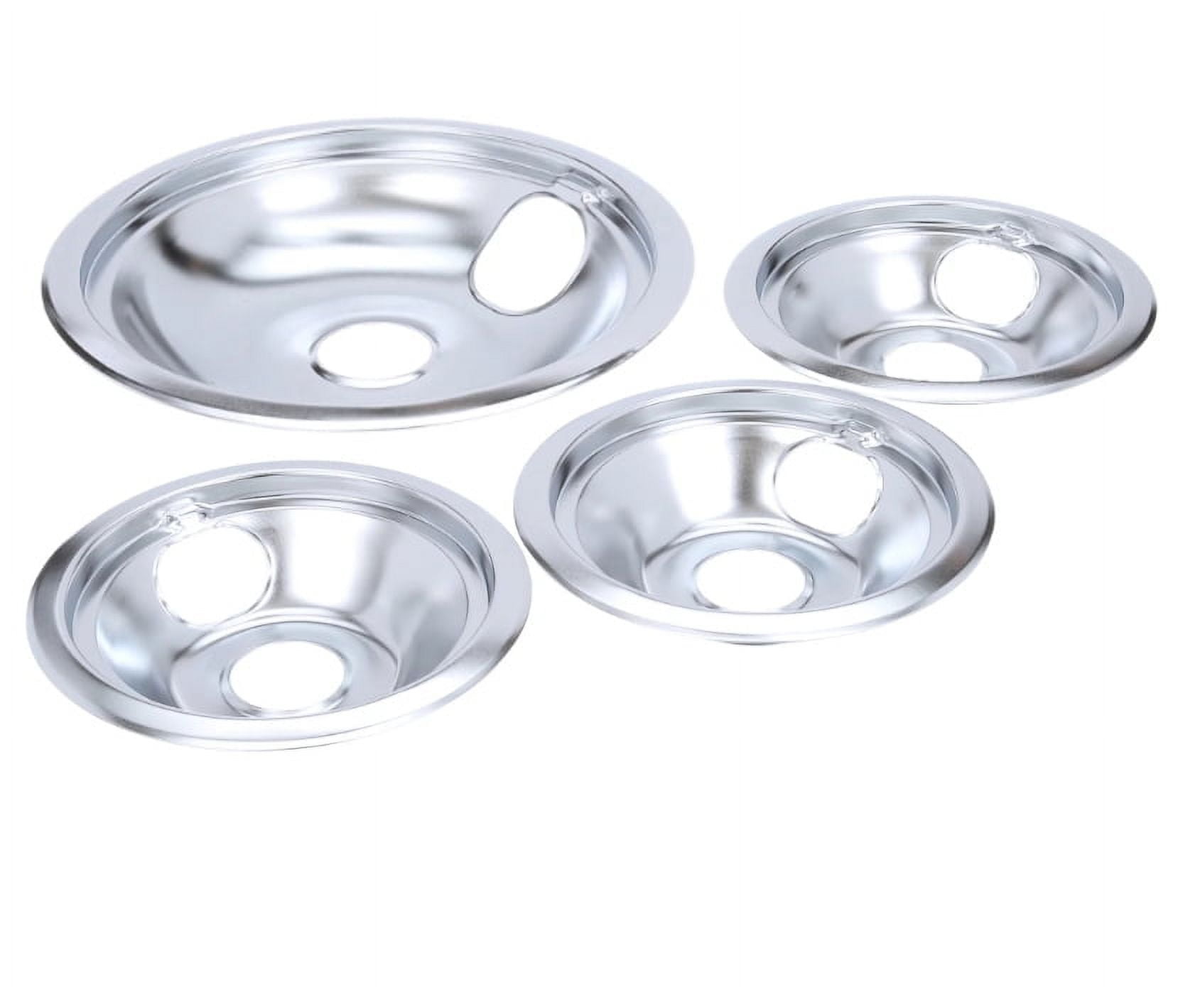 Whirlpool Burner Electric Cooktop Stove Top Metal Drip Pans, Set of 4 ...