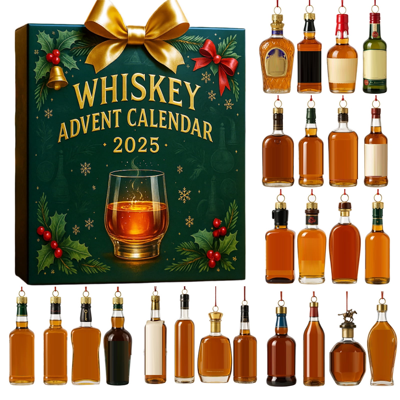 Whis-key Advent Calendar 2025-Christmas Firewater Advent Calendar with ...