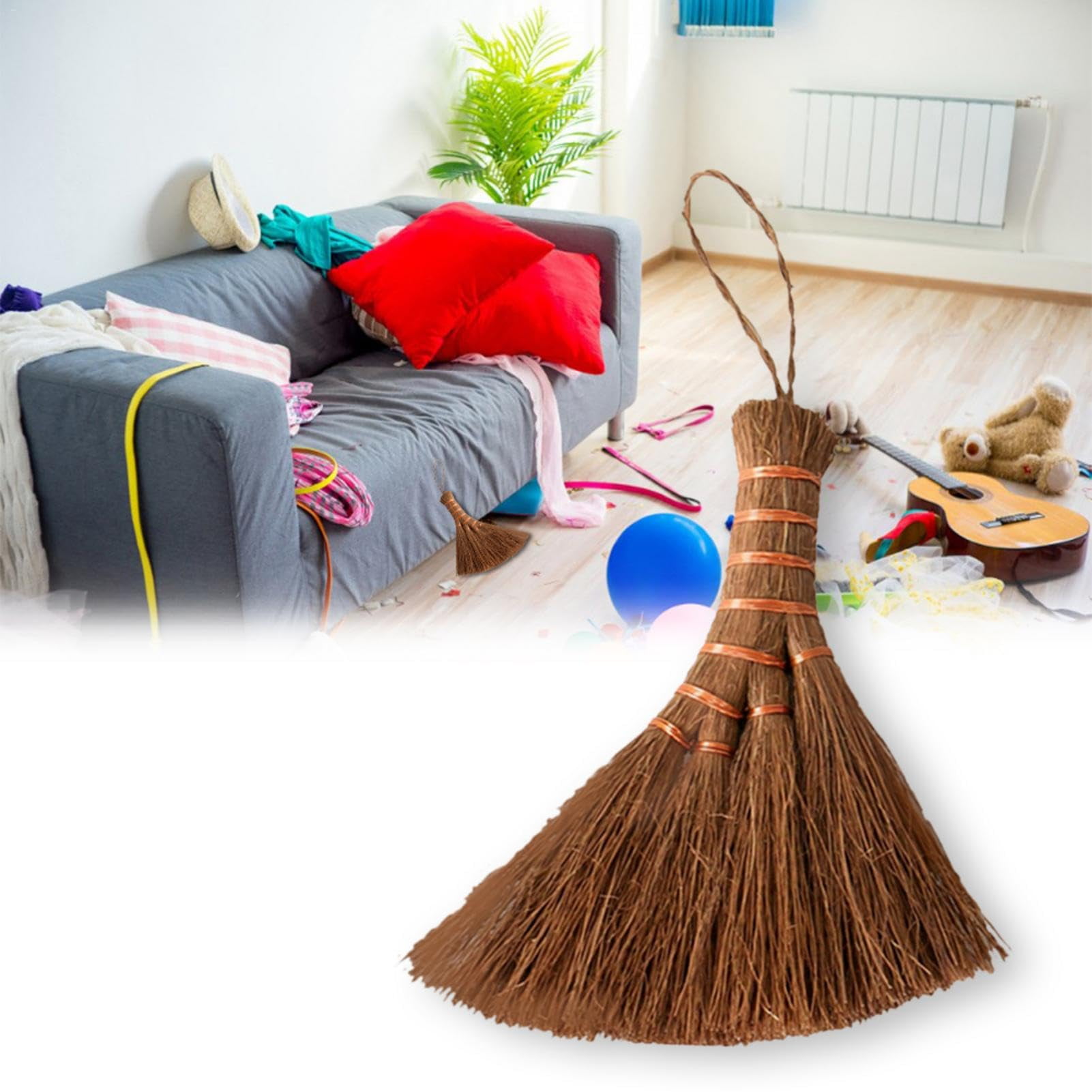 Whisk Broom, Retro Nature No Static Electricity Sweeping Broom With ...