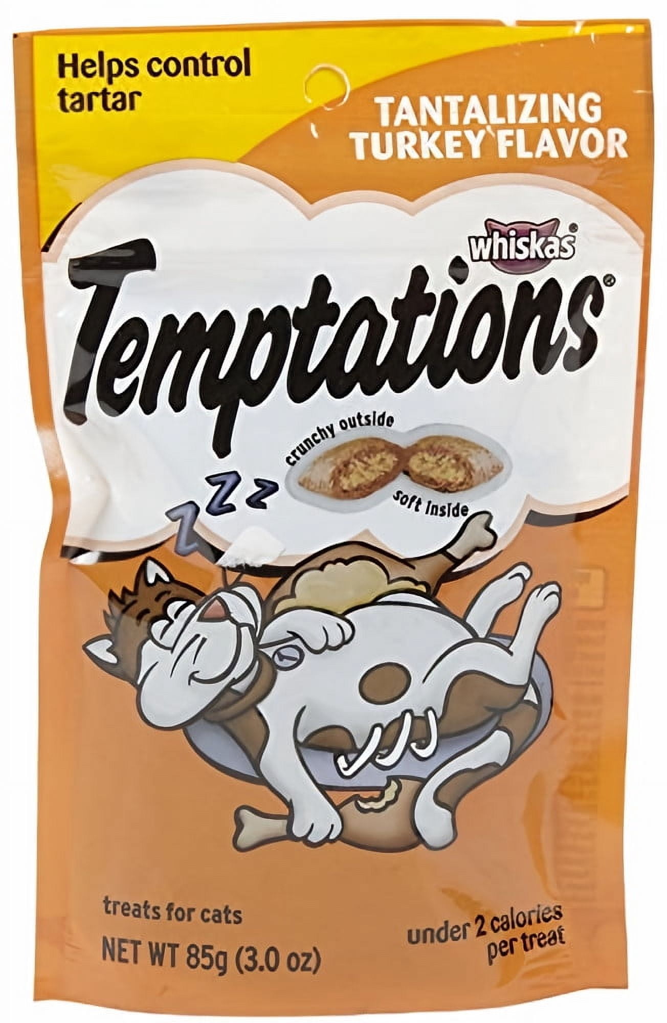 Whiskas Temptations Turkey Flavor Cat Treats (Pack of 10) - Walmart.com